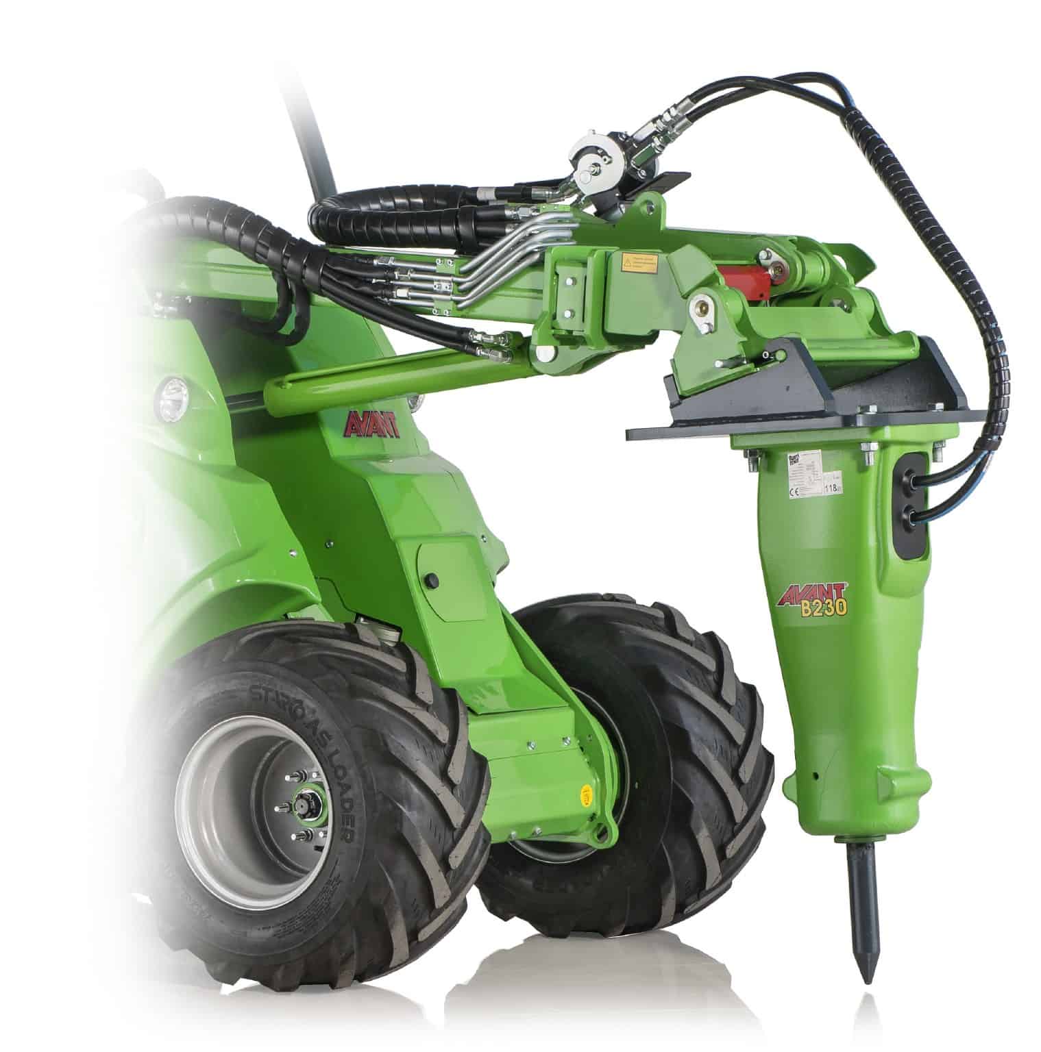 Avant Hydraulic Breaker Attachment for Avant Articulated Mini Loader