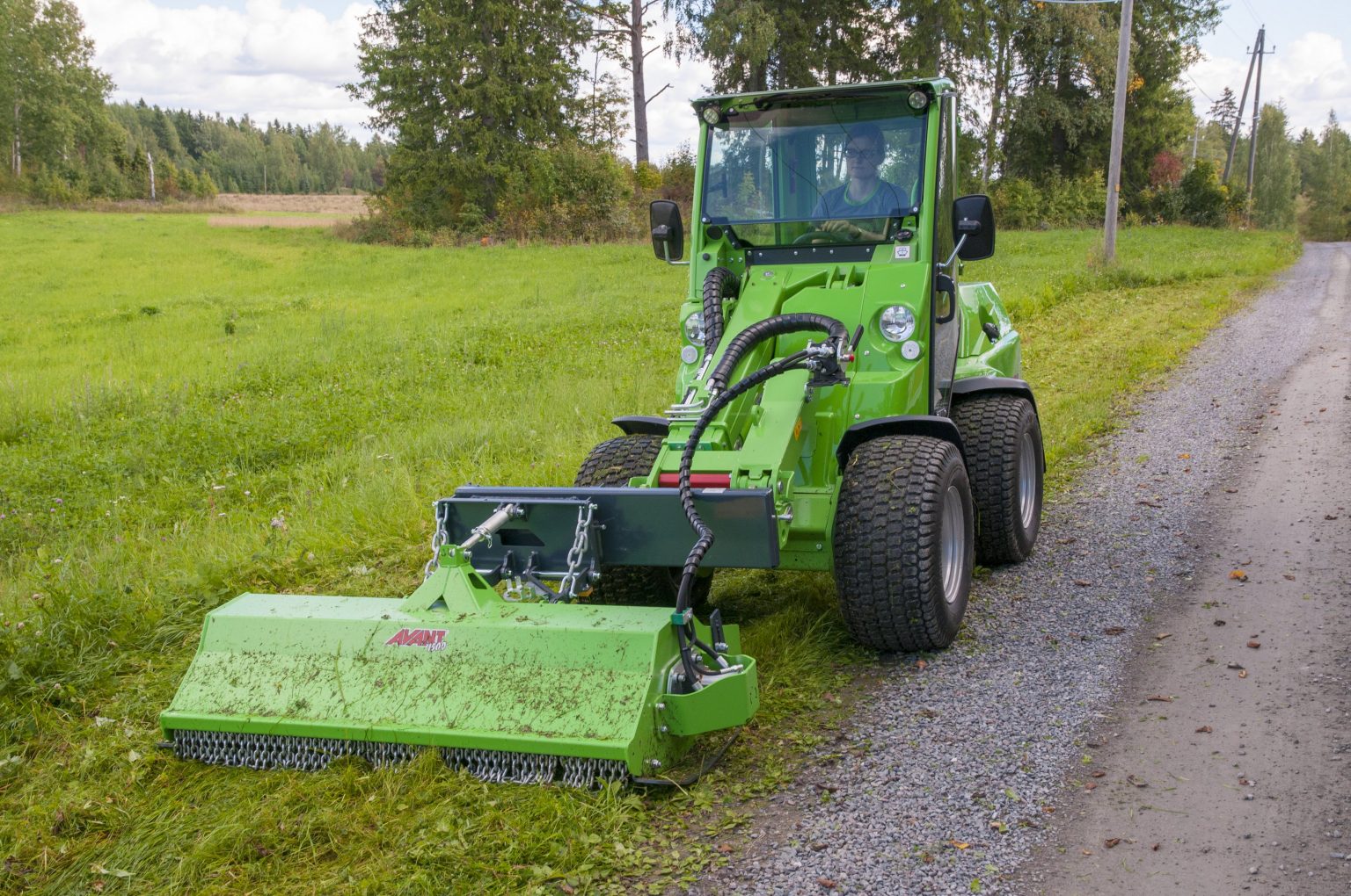 A compact versatile loader for work on Truffle Farms - Avant Equipment