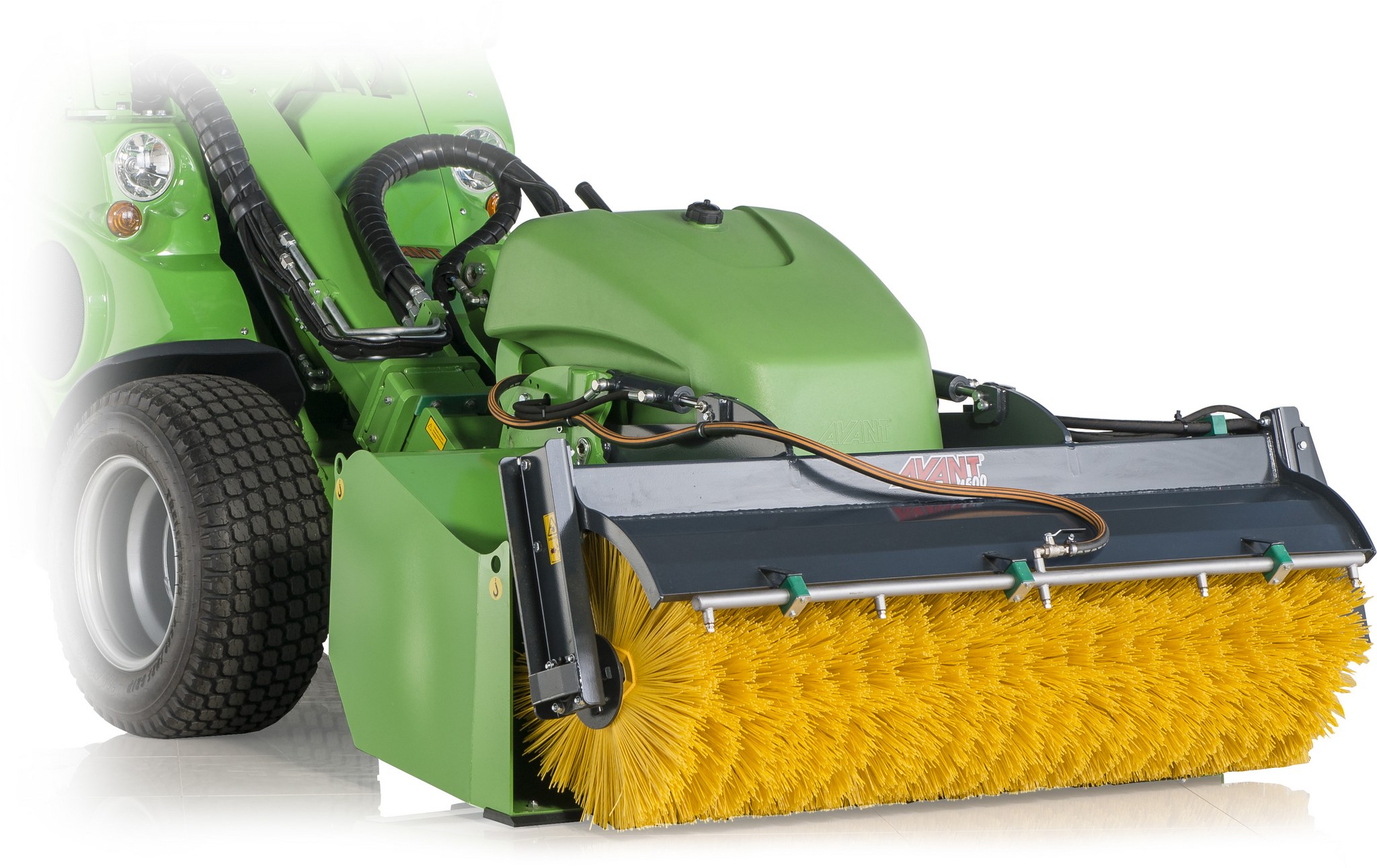 Bucket Broom Attachment for Avant Compact Loaders